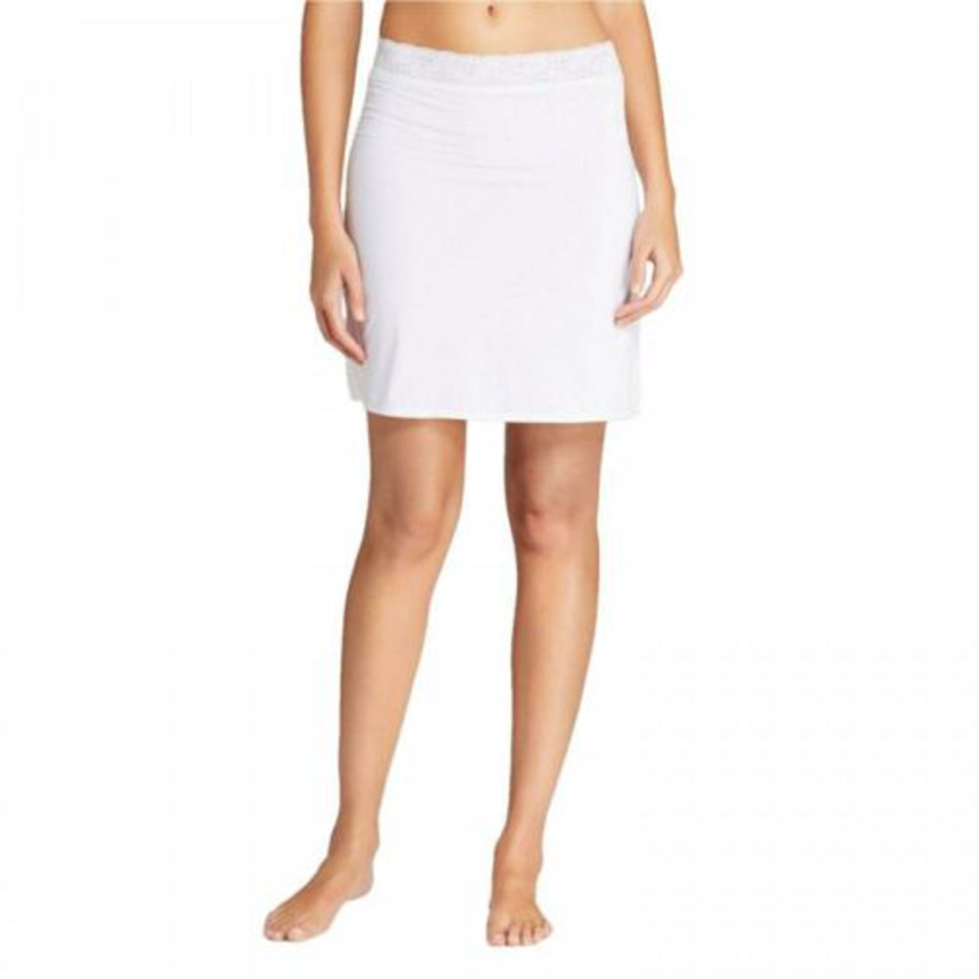 Jockey Women's Super Smooth Half Slip with Lace Waist, White, Medium ...