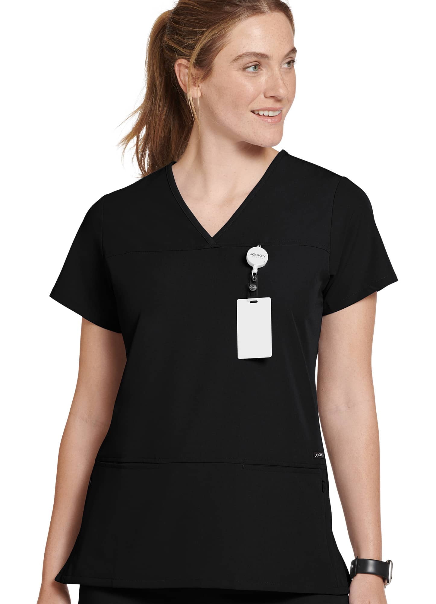 Jockey Women's True Fit Crossover V-Neck Scrub Top - Walmart.com