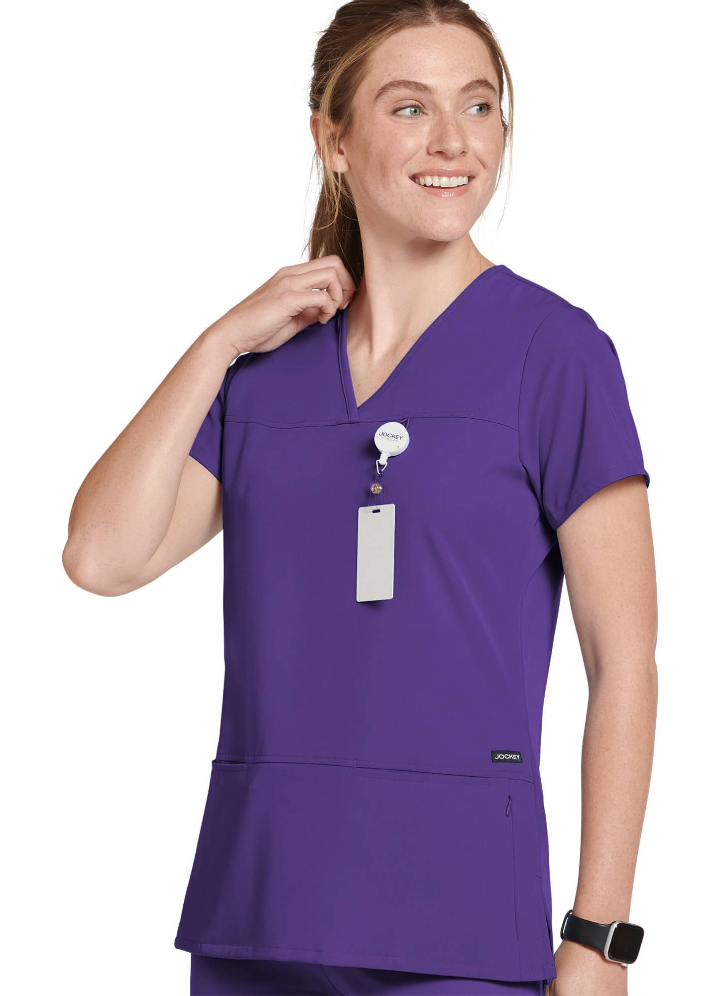 Jockey Women's True Fit Crossover V-Neck Scrub Top - Walmart.com