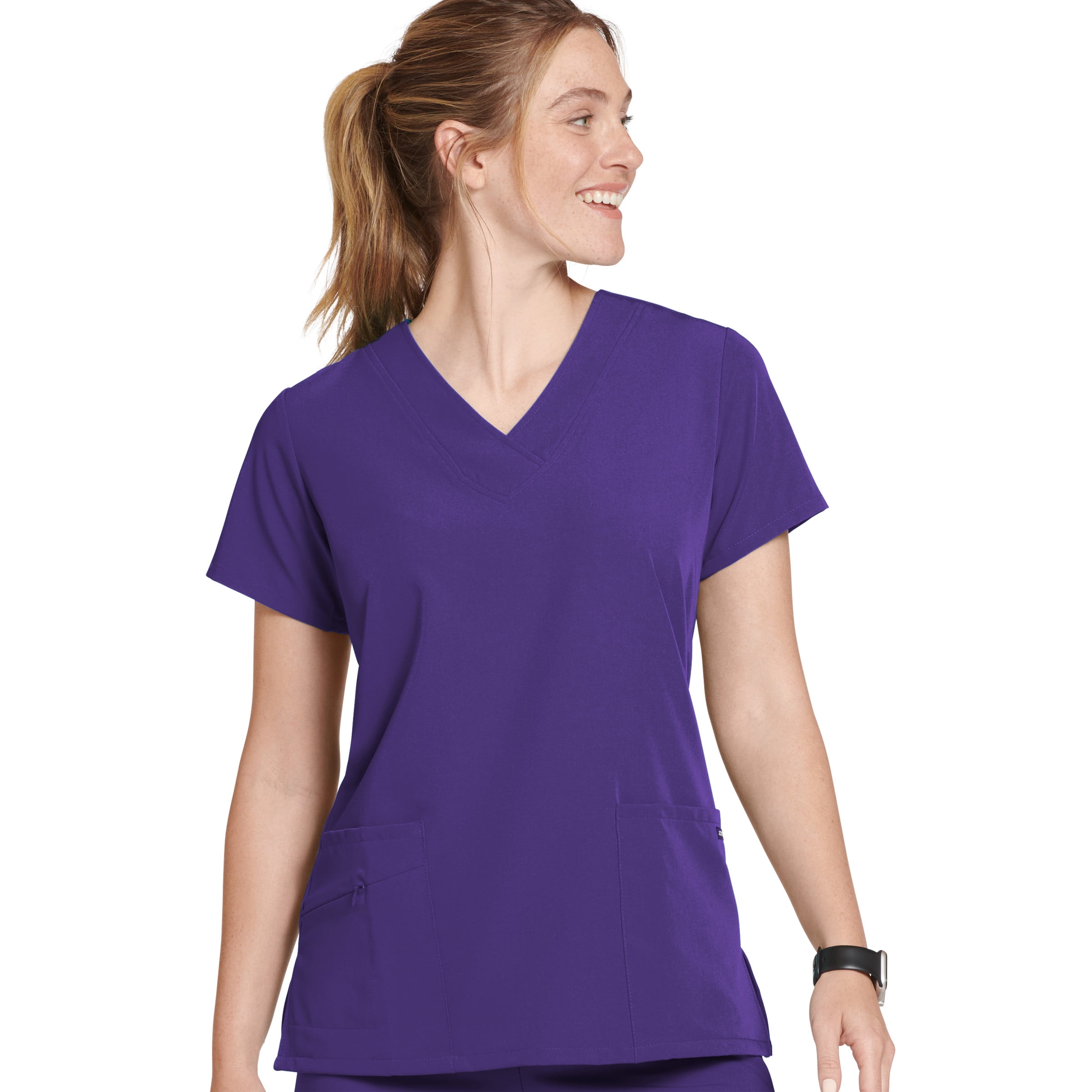 Jockey Women's V-Neck Crossover Scrub Top - Walmart.com
