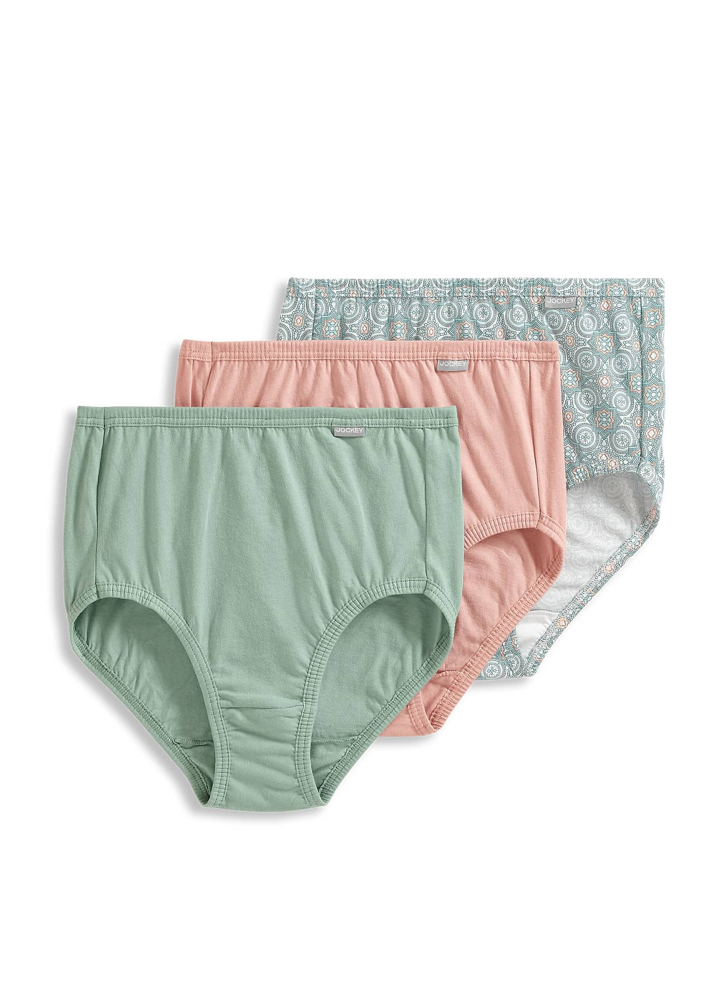 Jockey Womens Elance Brief 3 Pack Underwear Briefs 100% cotton ...