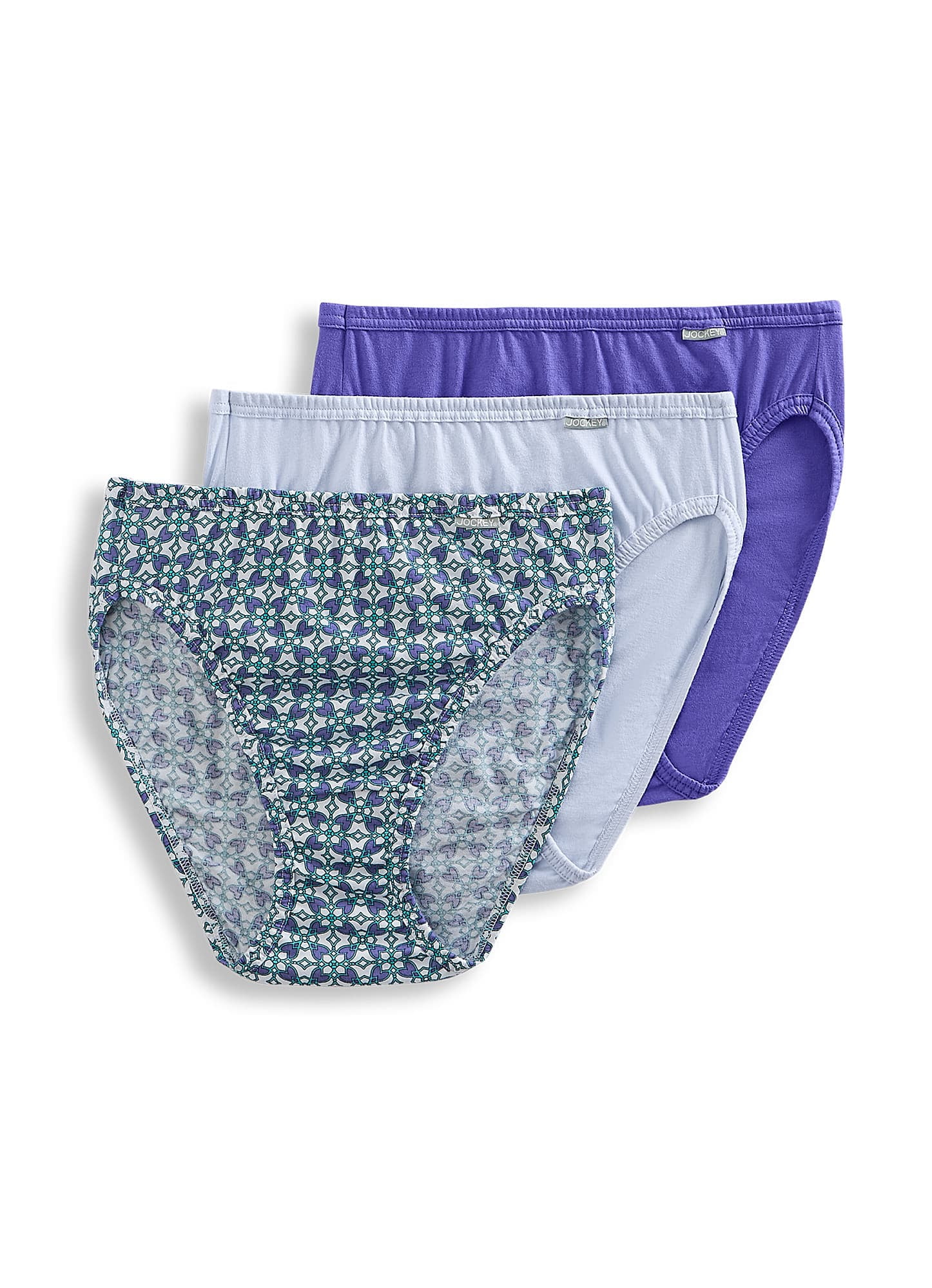 Jockey Womens Plus Size Elance French Cut 3 Pack Underwear Cuts 100