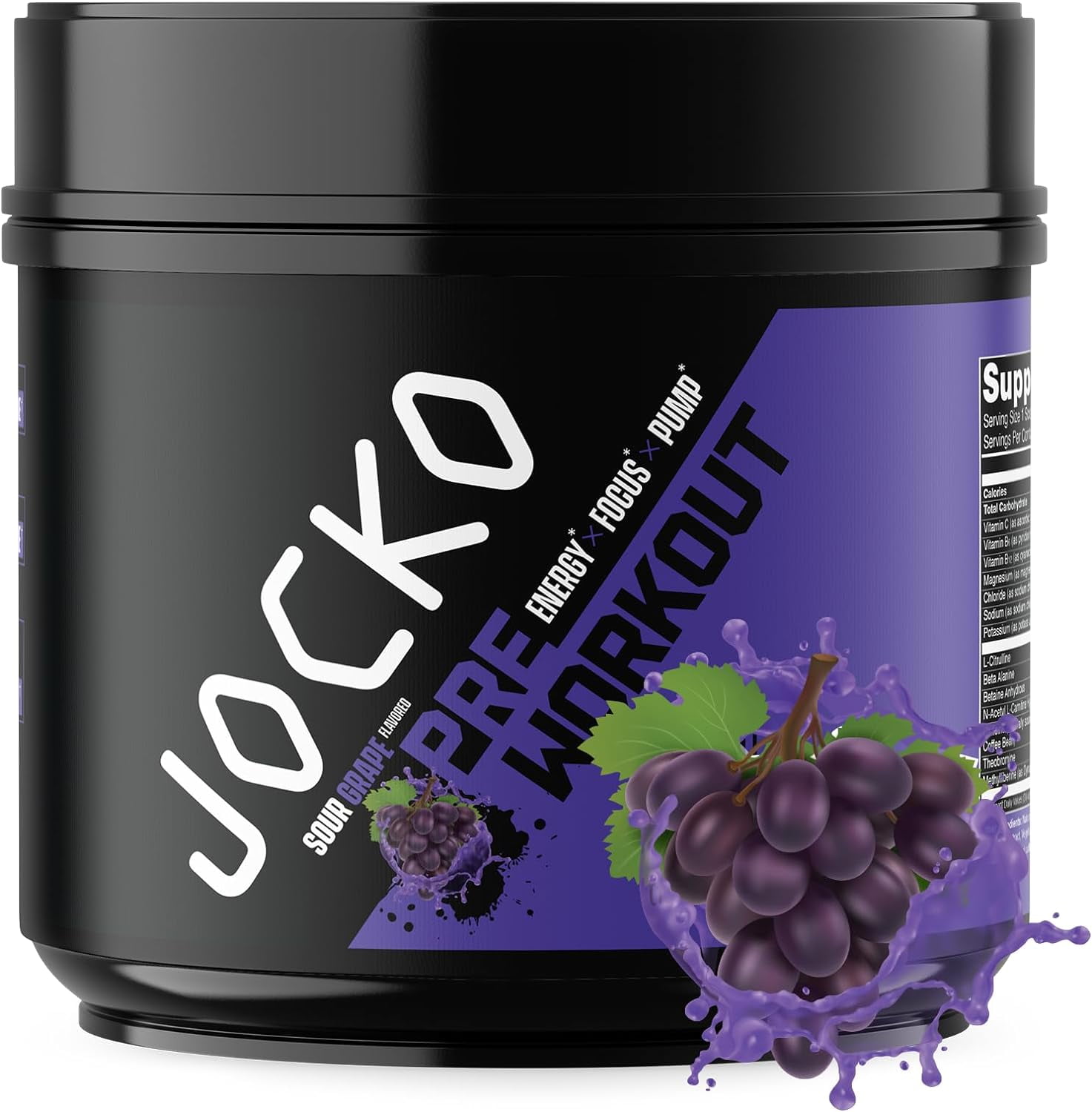 Jocko Fuel Ultimate Pre Workout Powder - Pre-Workout Energy Powder Drink (Sour Grape) - Walmart.com