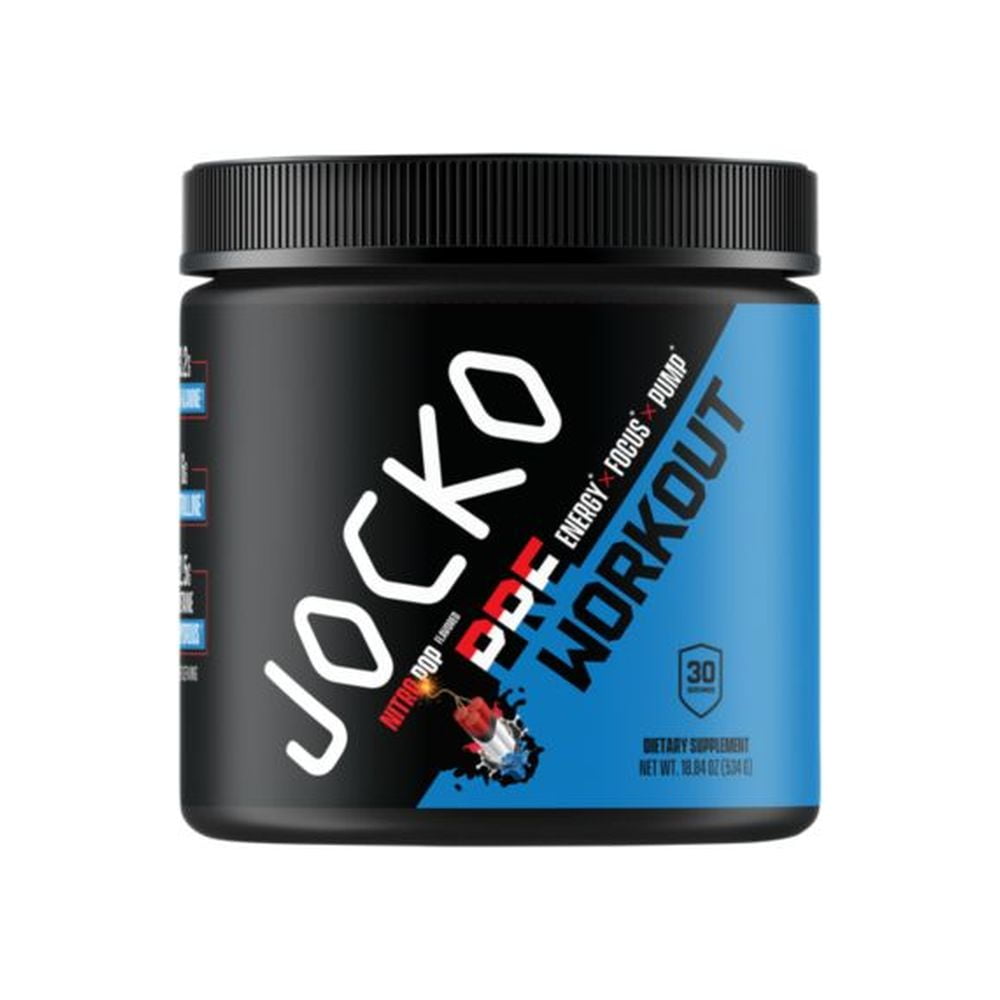 Jocko Pre-Workout - Energy, Focus & Pump - Nitro Pop (18.84 Oz / 30 ...