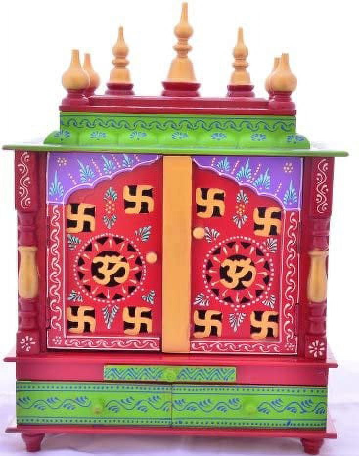 Jodhpur Handicrafts Wooden Home Temple/Wooden Pooja Mandap/Wooden Pooja ...