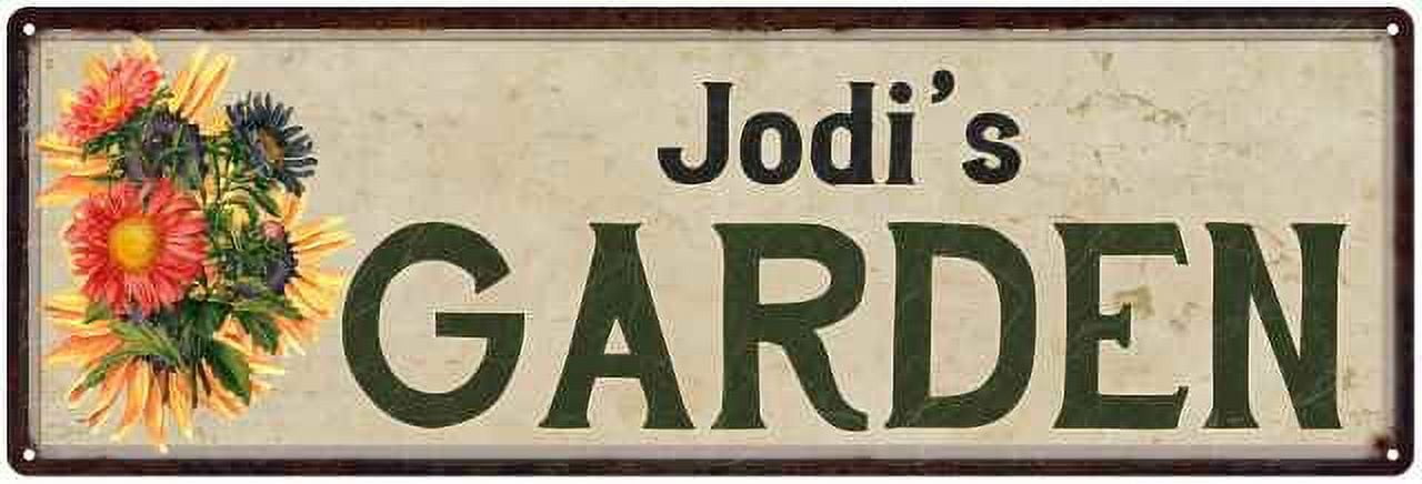 Jodi's Garden Flower Chic Decor 8x24 Sign Gift 108240017338 - Walmart.com