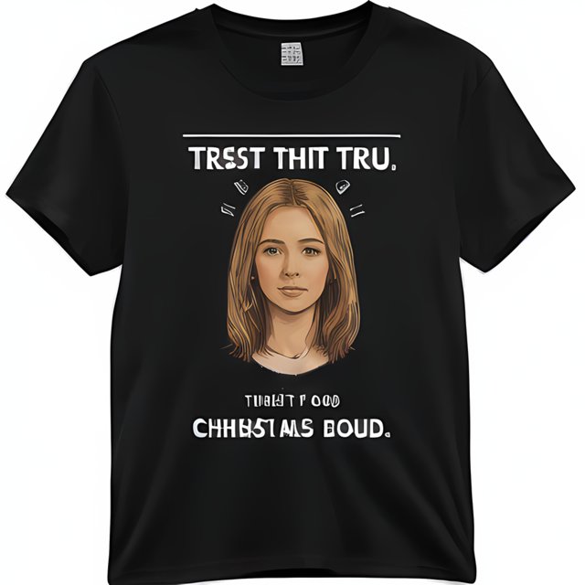 Jodie Comer Vector T-Shirt Design 'TR wears you' on Black Background ...