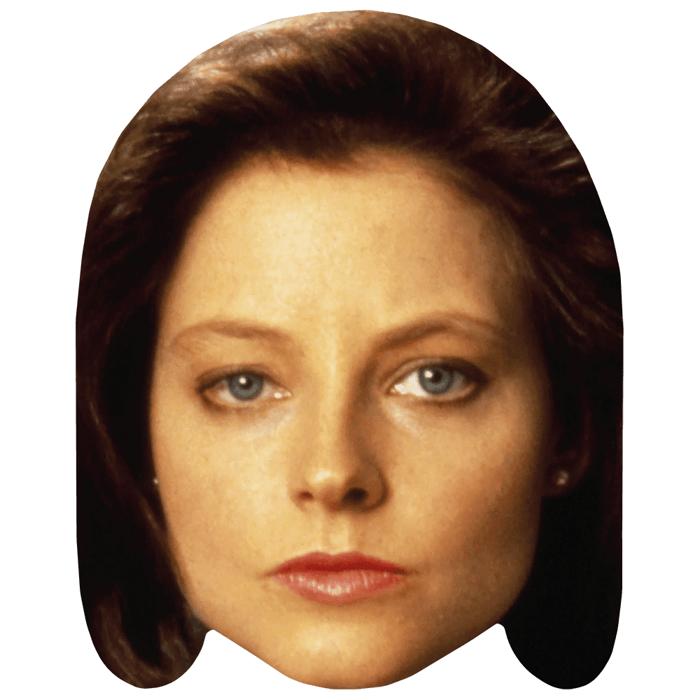 Jodie Foster (90s) Big Head. Larger than life mask. - Walmart.com