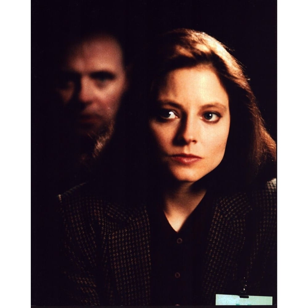Jodie Foster In Front Of Anthony Hopkins In The Silence Of The Lambs ...