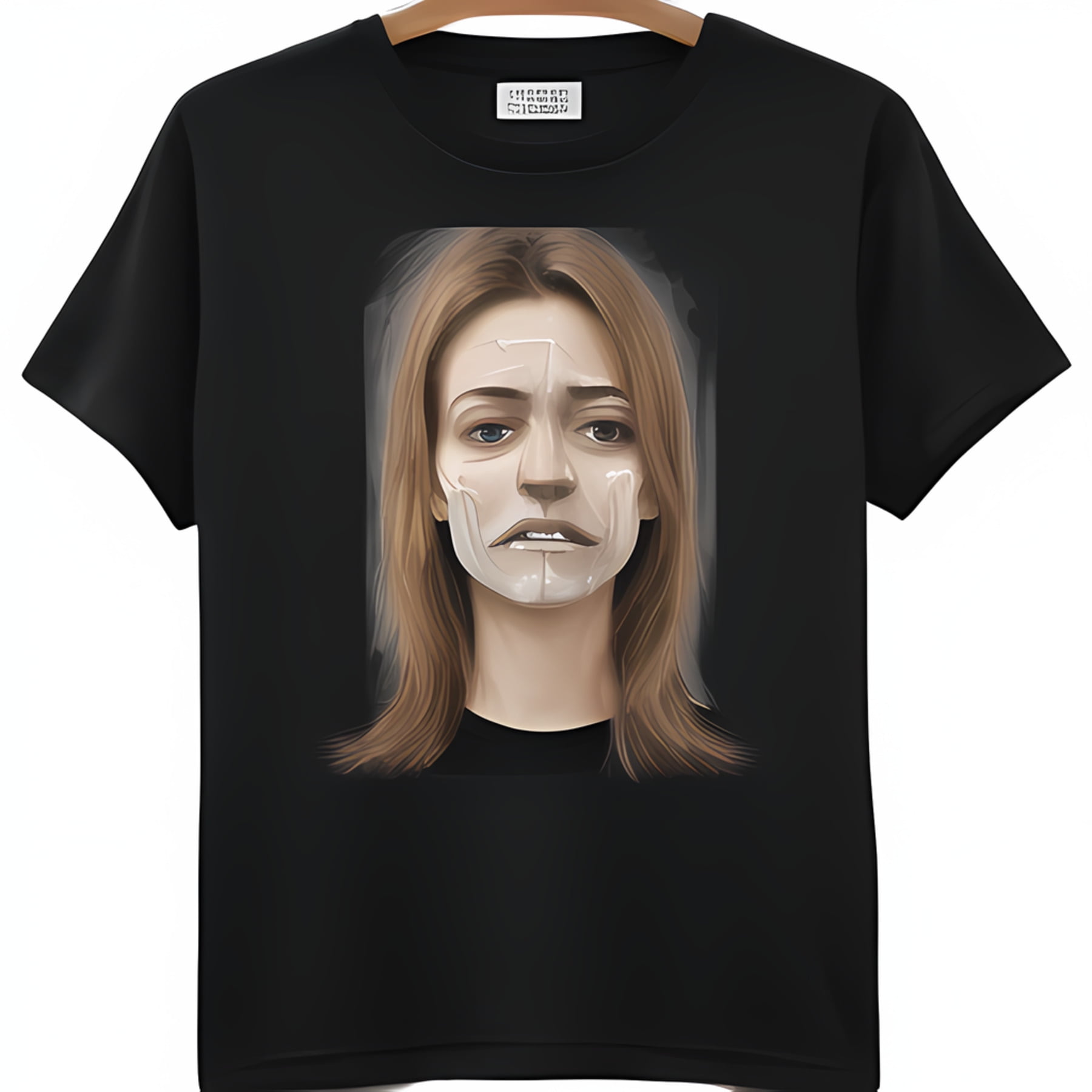 Jodie Foster The of the Lambs Black T-Shirt Iconic 2D Vector ...