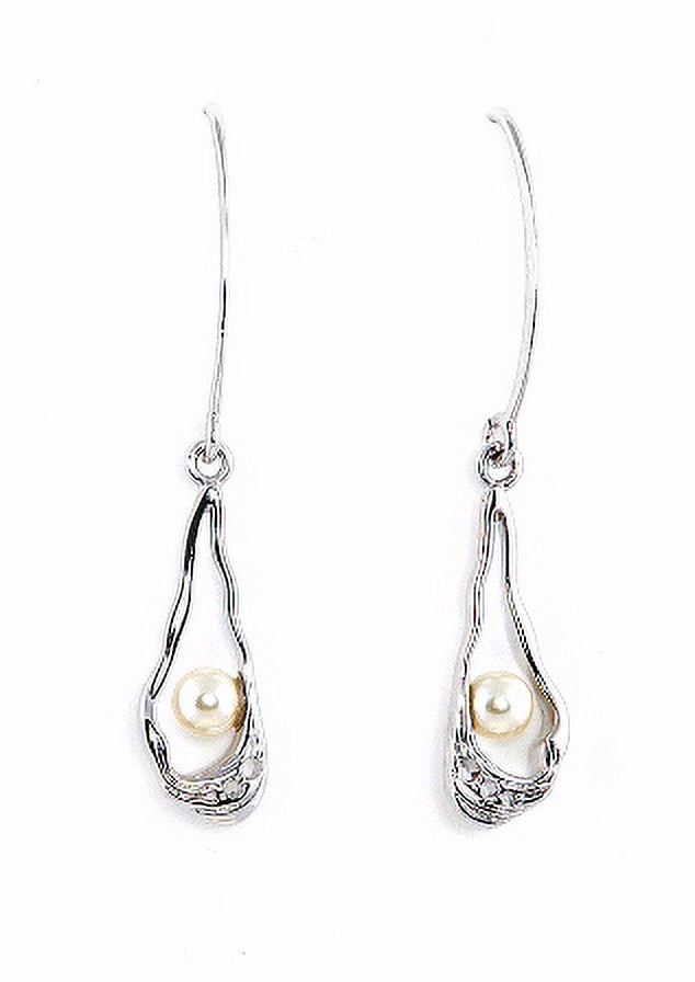 Jody Coyote Kari Small Tear shell w/4mm Crys Cream - Walmart.com