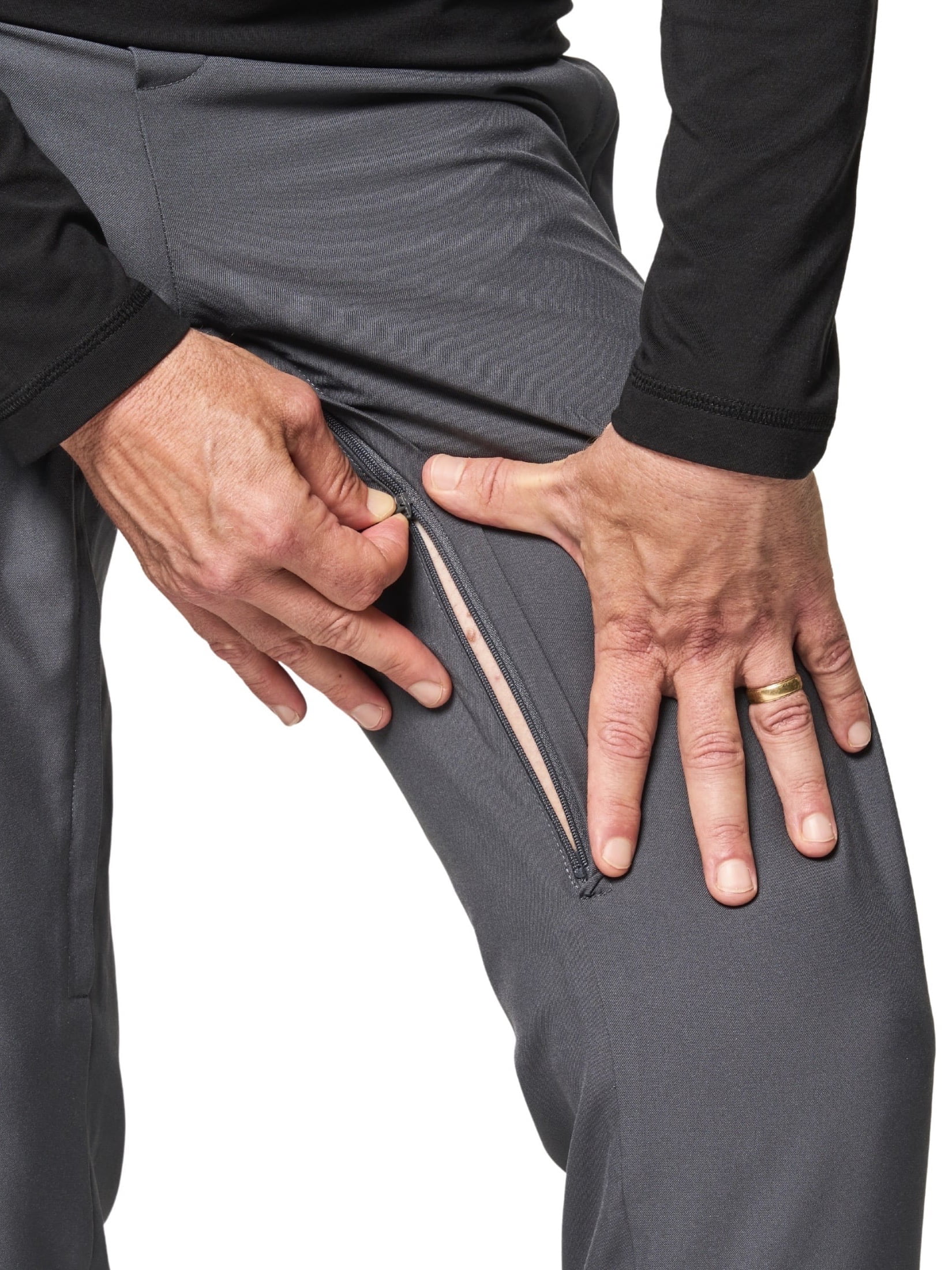 Joe & Bella CareZips Adaptive Pants for Men, Three-Zipper Design, Easy ...