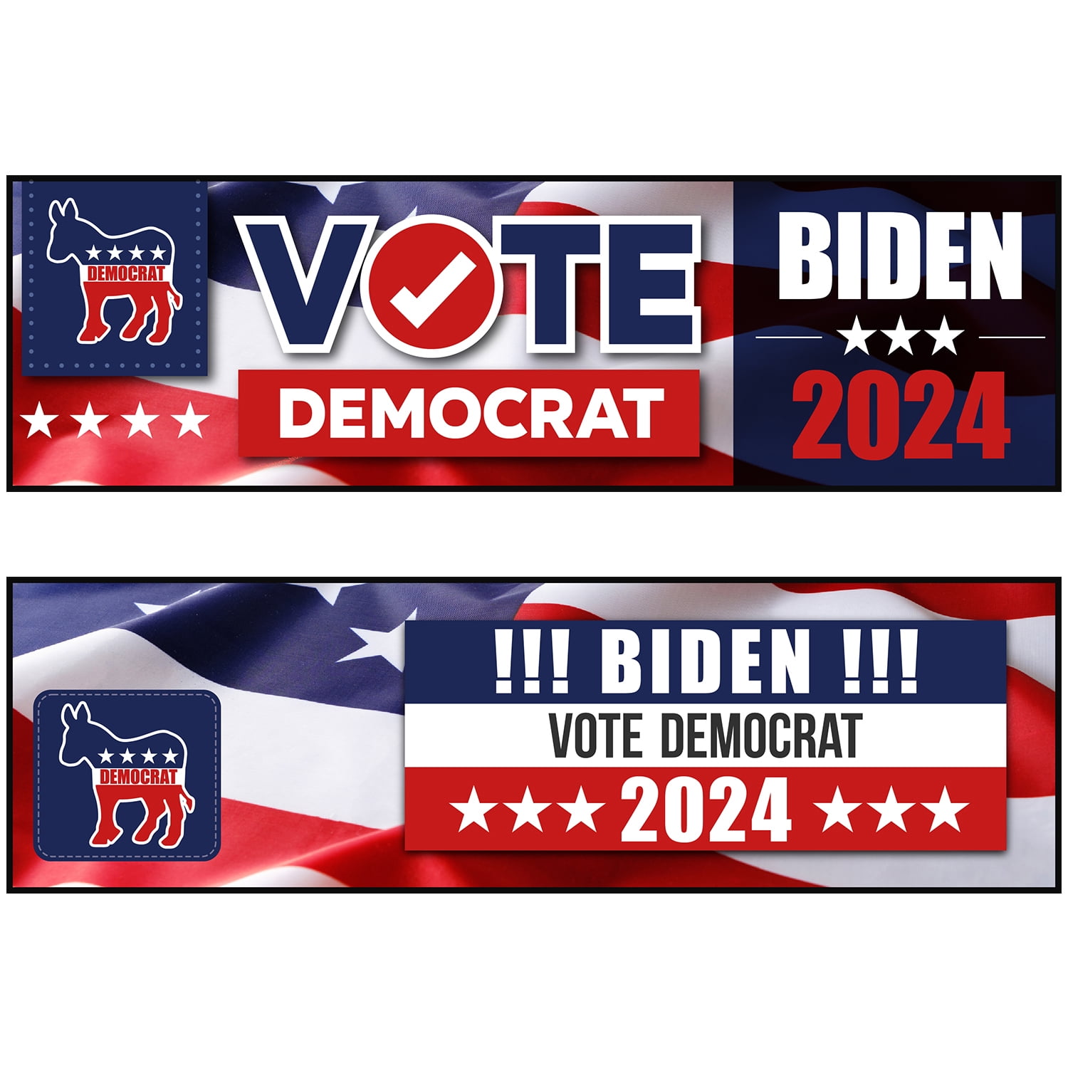 Joe Biden Democrat Bumper Stickers for 2024 Presidential Elections ...