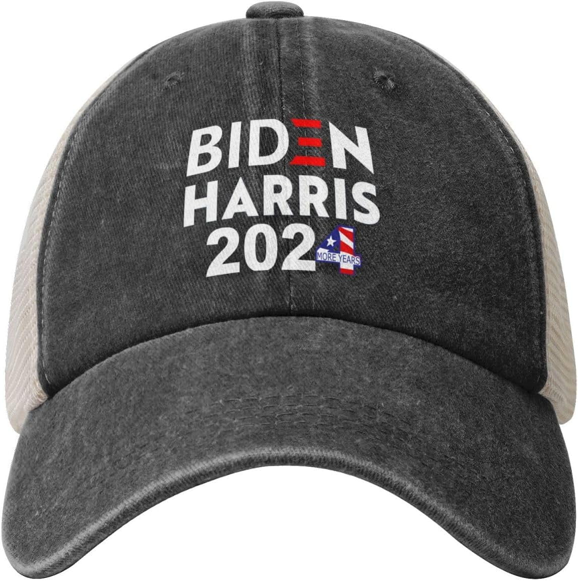 Joe Biden Kamala Harris 2024 Election 4 More Years Mesh Baseball Cap ...
