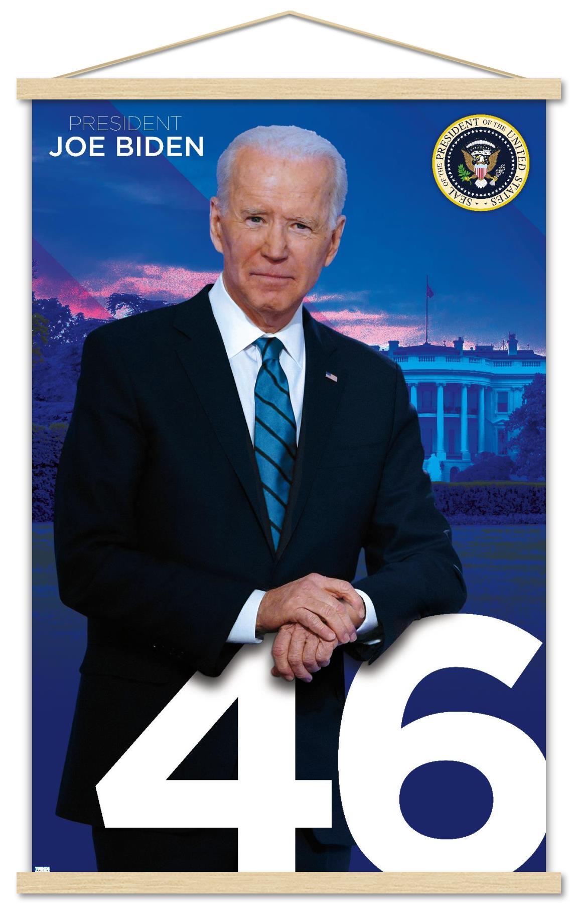 Joe Biden - President Wall Poster with Magnetic Frame, 22.375" x 34 ...