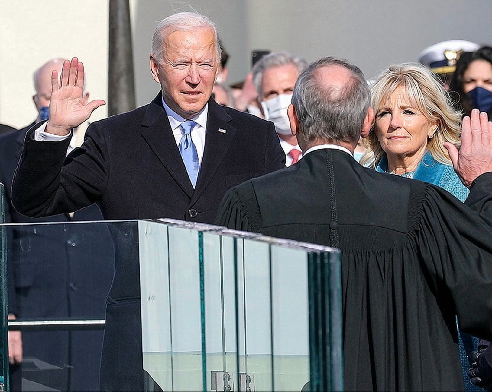Joe Biden Presidential Oath at U.S. Capitol - 24x36 Inch Glossy ...