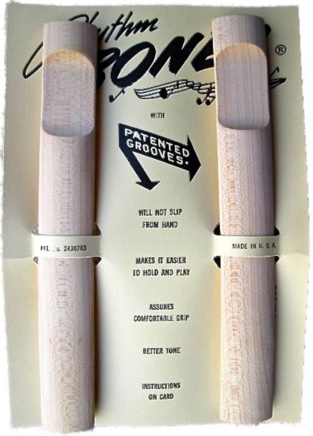 Joe Birl Solid Maple Musical Rhythm Bones - Walmart.com