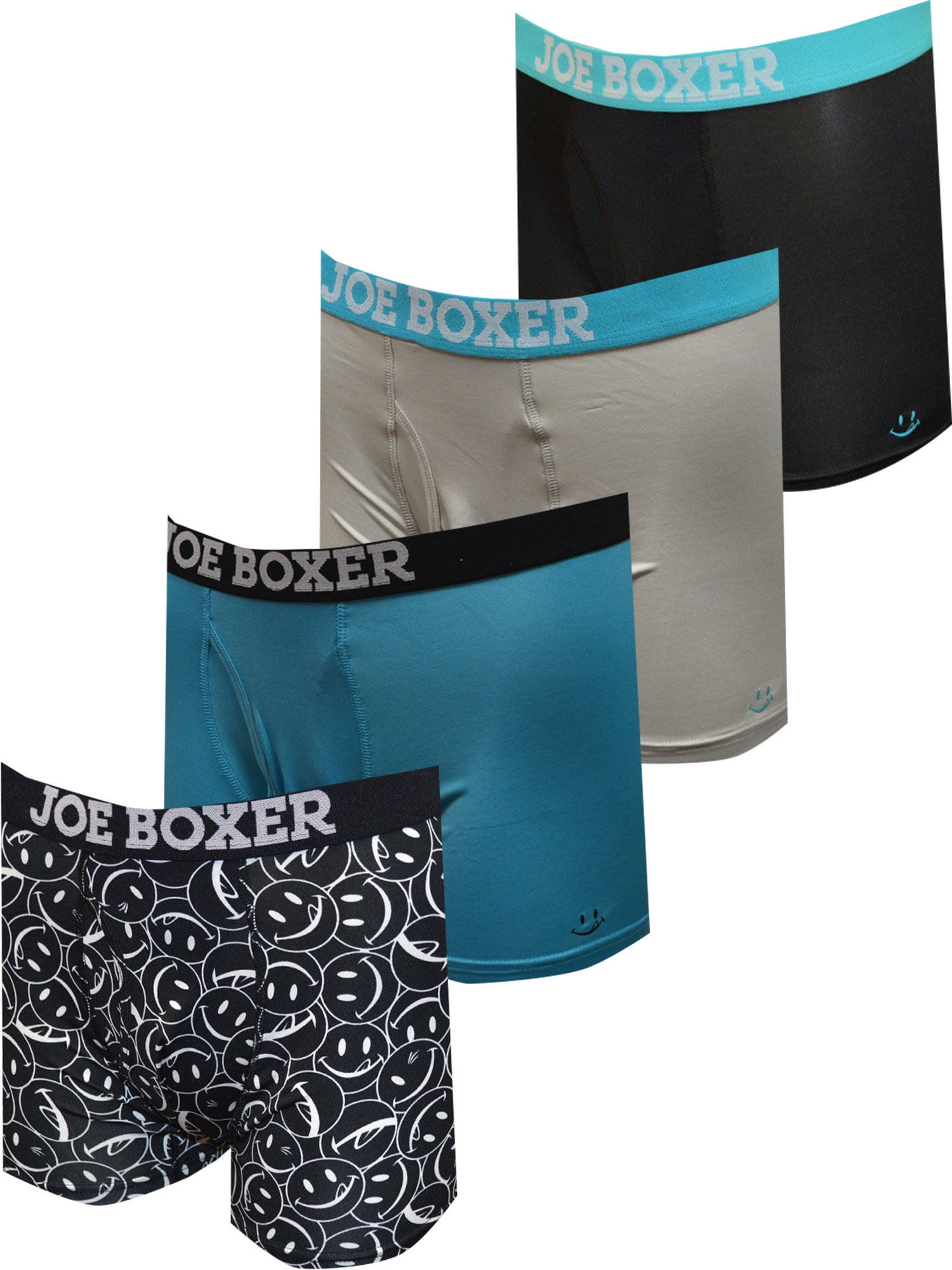 Joe Boxer Mens Joe Boxer Licky Icons Blue and Black Performance Fabric ...