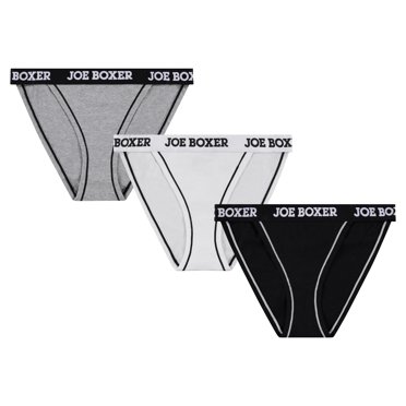 Joe Boxer Women's Cotton Holiday Giftable Bikini Panty Set, 5-Pack ...