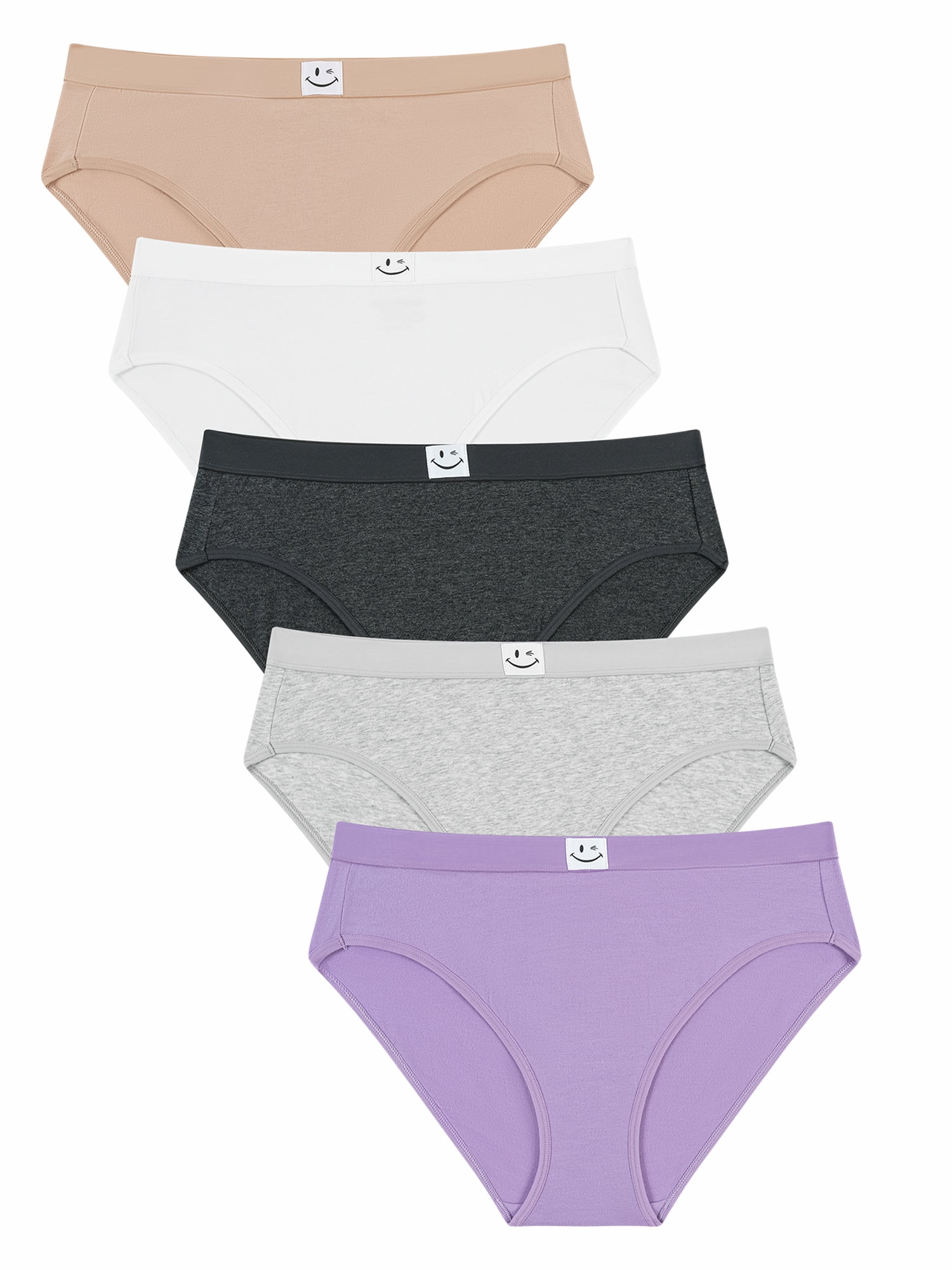 Joe Boxer Women's Cotton Spandex Hi-Cut Brief Panty Underwear with ...