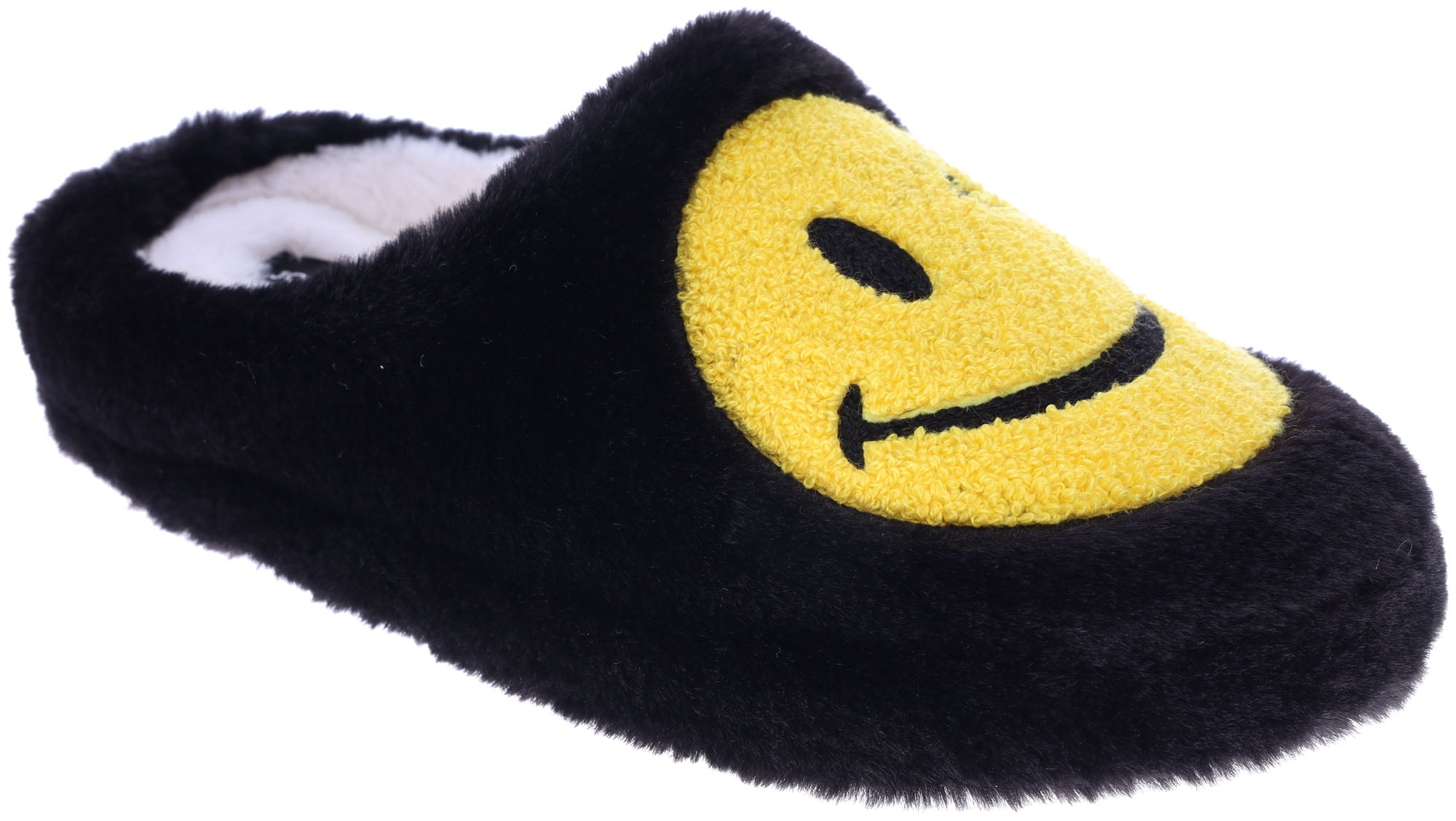 Joe Boxer Women's Plush Slipper, Mr. Winky Novelty Clog Slipper, Black ...