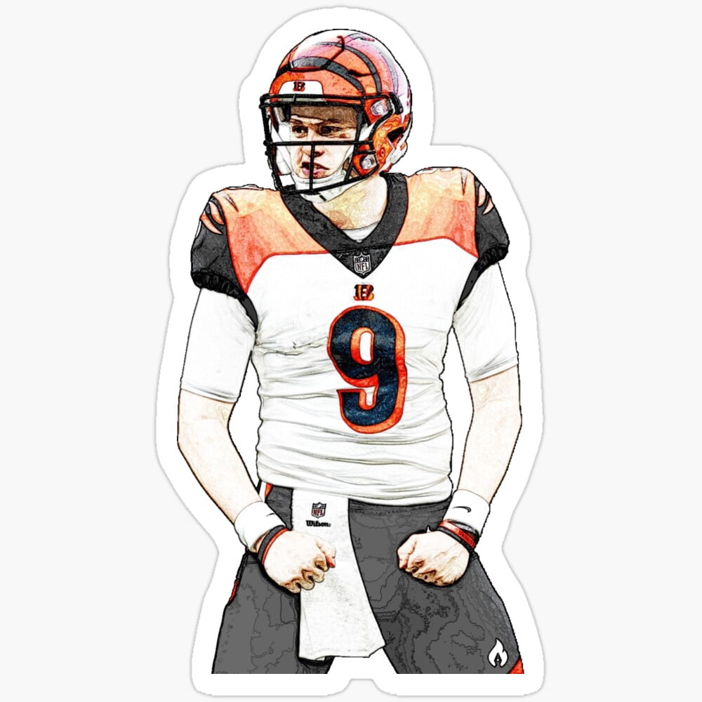 Joe Burrow Bengals Sticker Phone Decal Water Bottle Stickers Car Decals ...