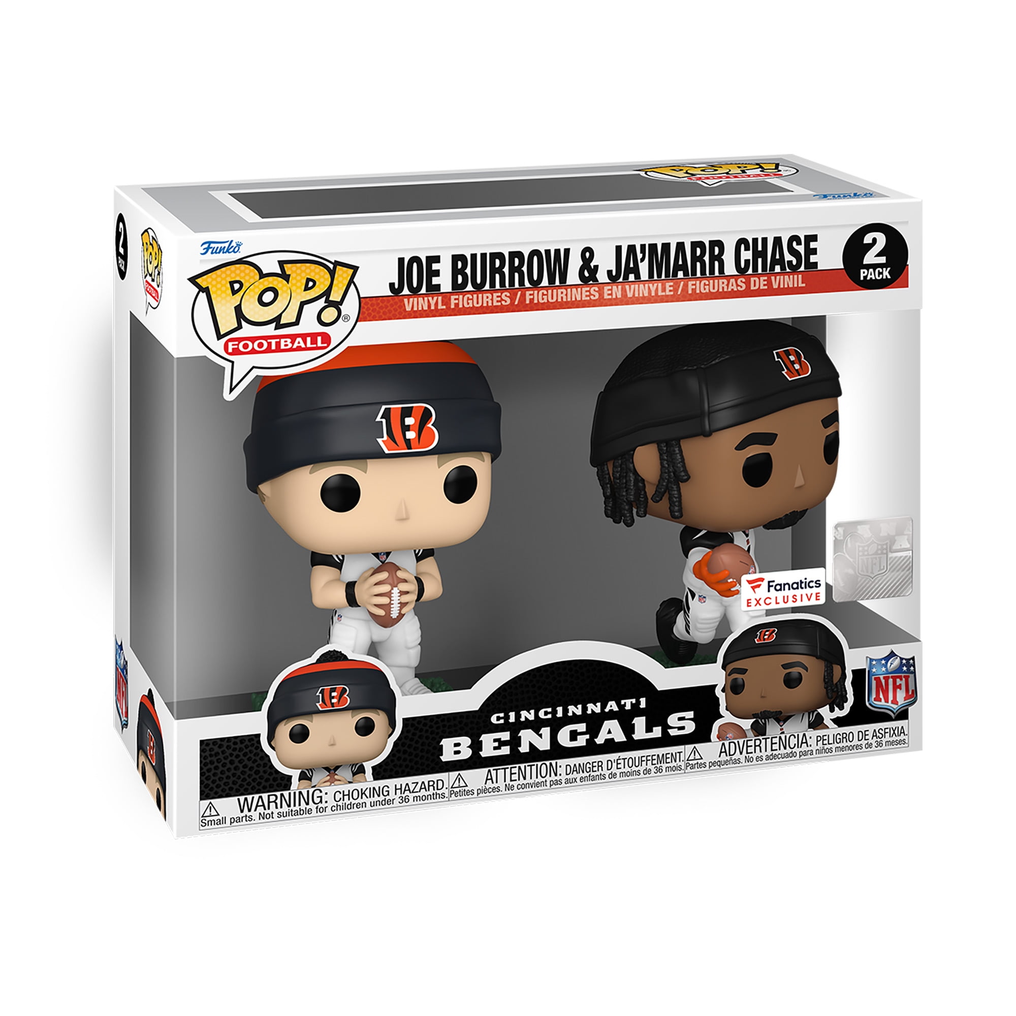 Joe Burrow & Ja'Marr Chase-Cincinnati Bengals Two-Pack Fanatics ...
