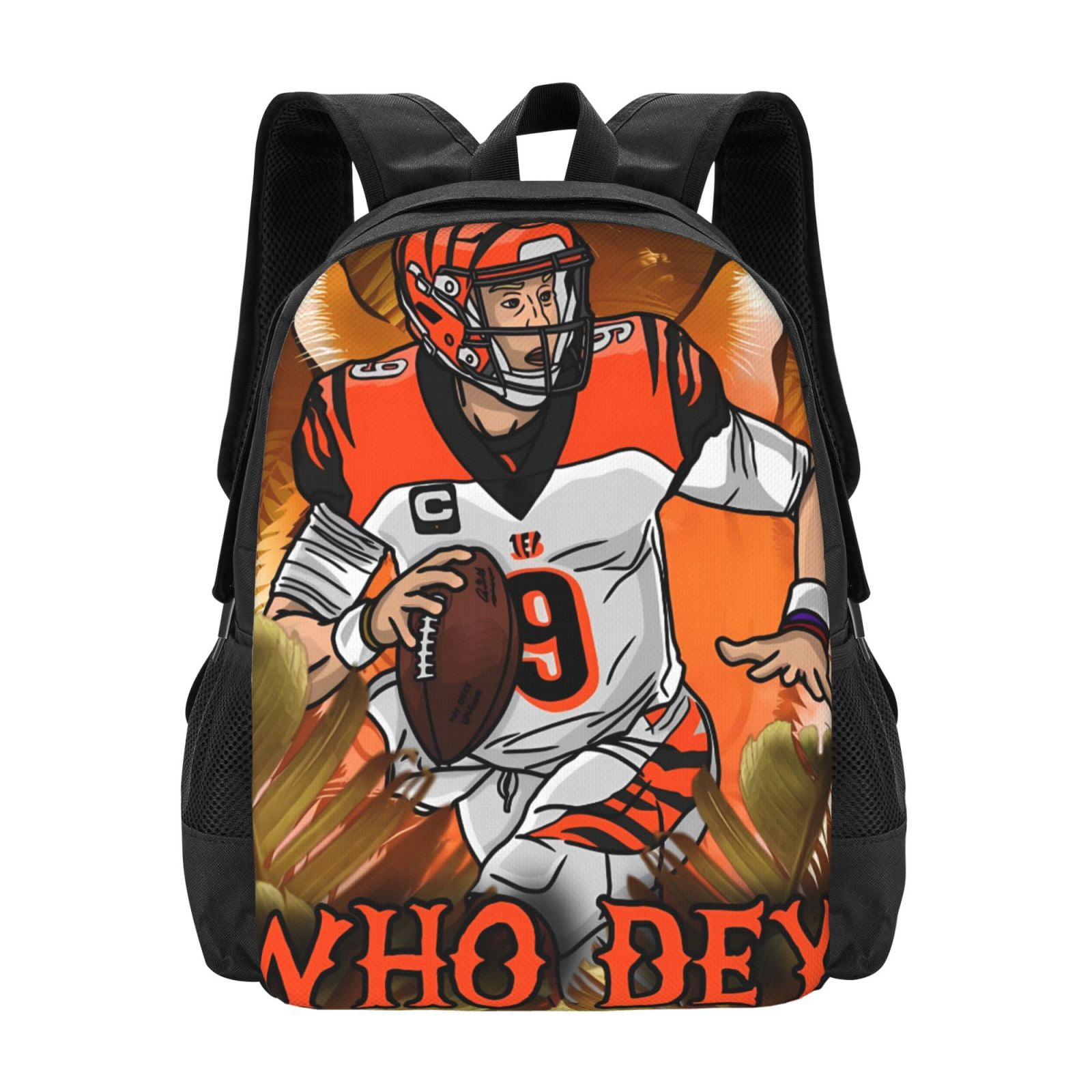 Joe Burrow Large Capacity Backpack Player Customized Backpack Black ...