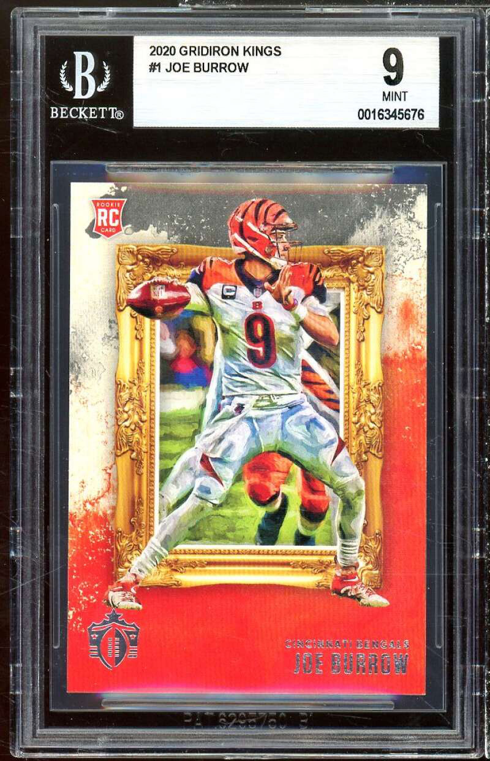 Joe Burrow Rookie Card 2020 Gridiron Kings #1 BGS 9 - Walmart.com