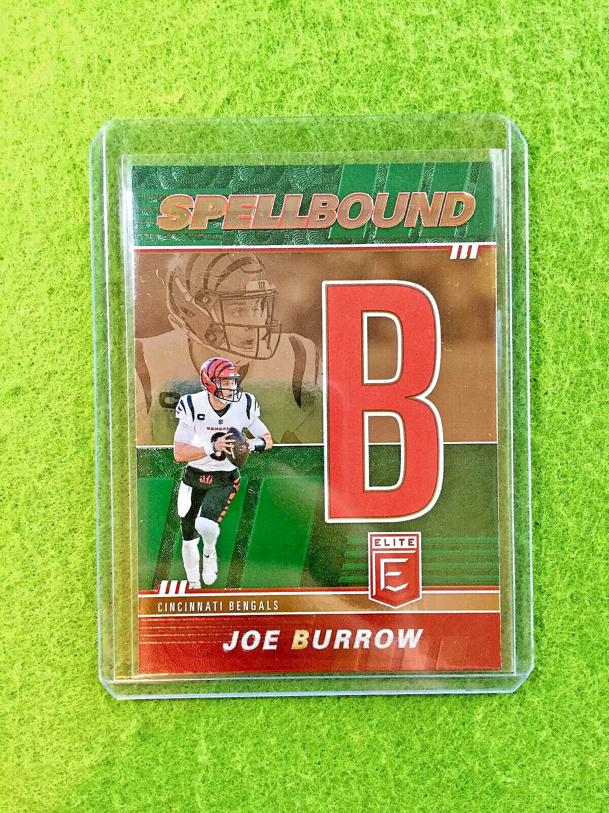 Joe Burrow SPELLBOUND B CARD JERSEY #9 BENGALS 2022 Elite JOE BURROW ...