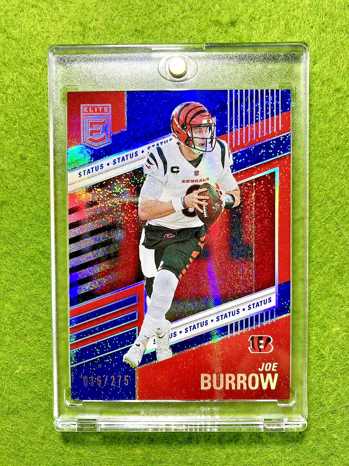 Joe Burrow WHITE SPARKLE PRIZM STATUS CARD SP /275 BENGALS 2022 JOE ...