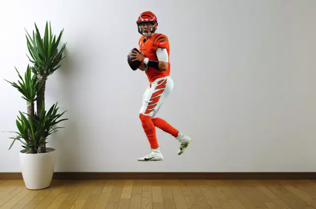 Joe Burrow Wall Sticker Cincinnati Cincinnati Football Team Football ...