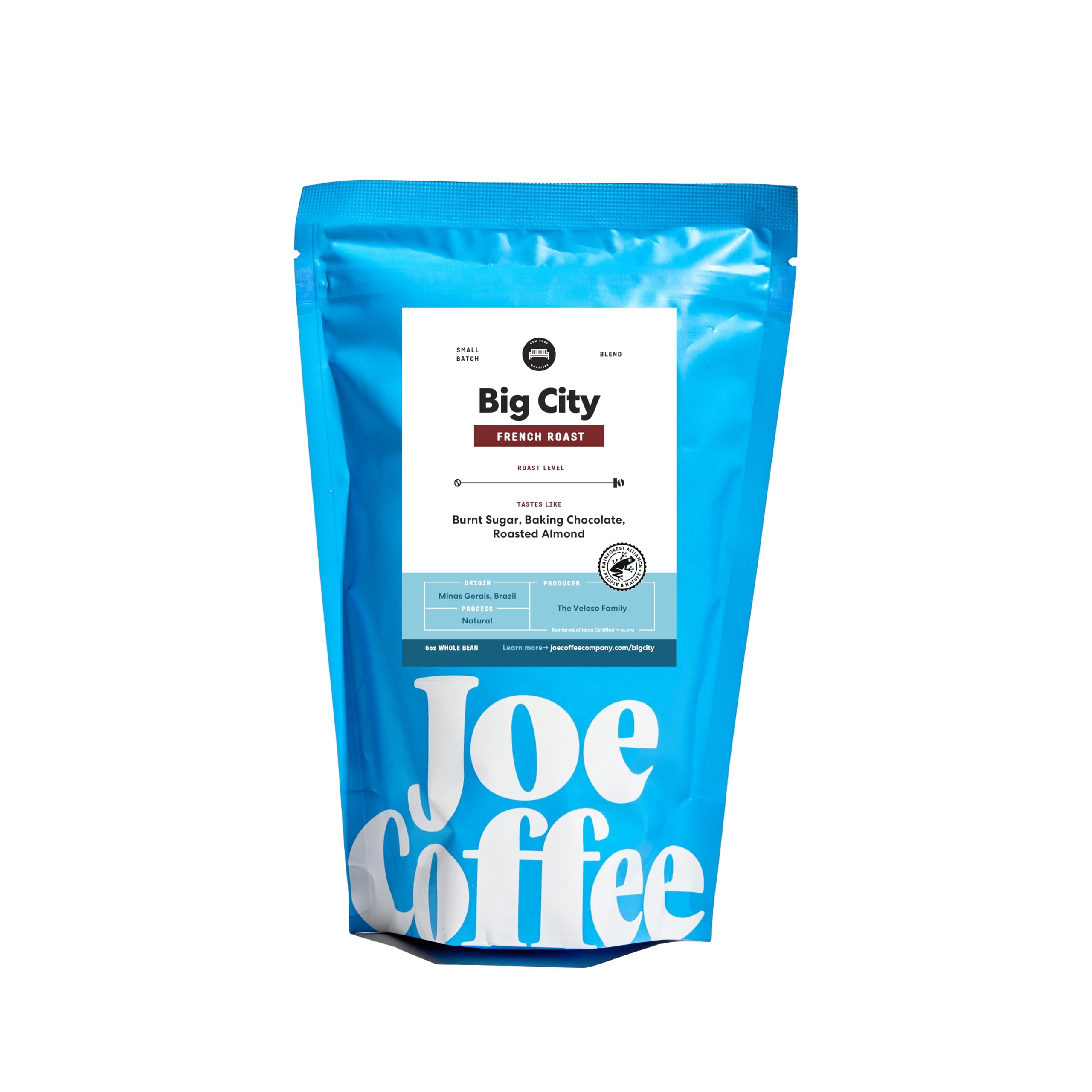 Joe Coffee Company - Big City Whole Bean Specialty Coffee, 6 oz Bag ...