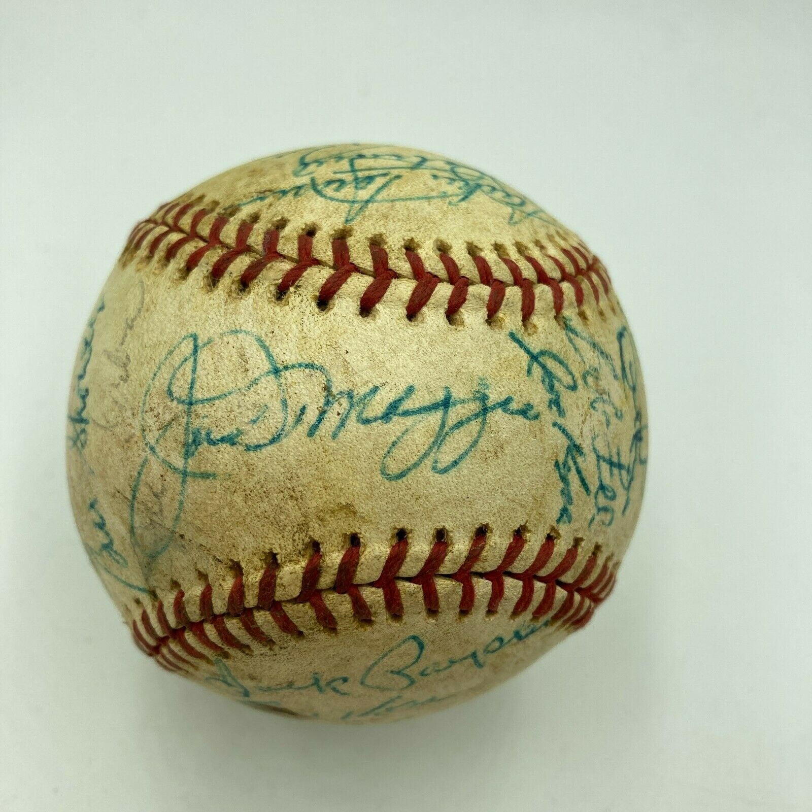 Joe Dimaggio Baseball Legends Signed 1976 Game Used American League ...