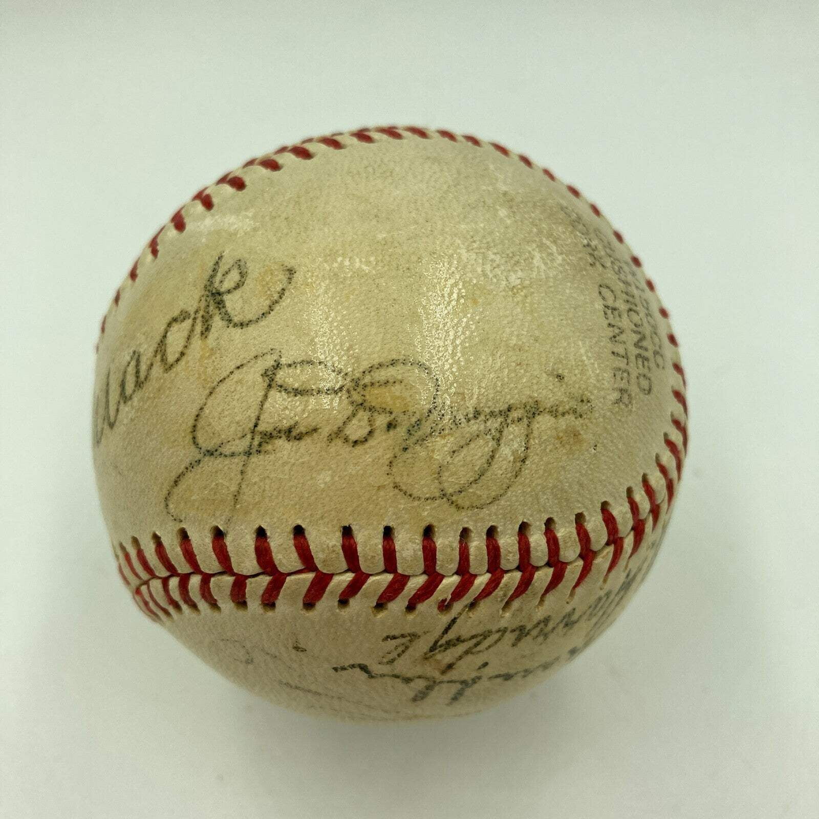 Joe Dimaggio Casey Stengel Connie Mack Frick Will Harridge Signed ...