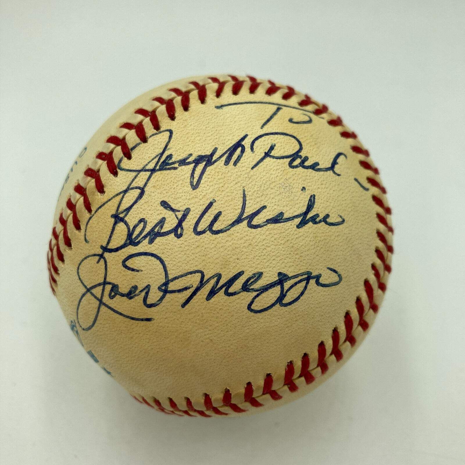 Joe Dimaggio "Joseph Paul" Signed Official American League Baseball JSA ...