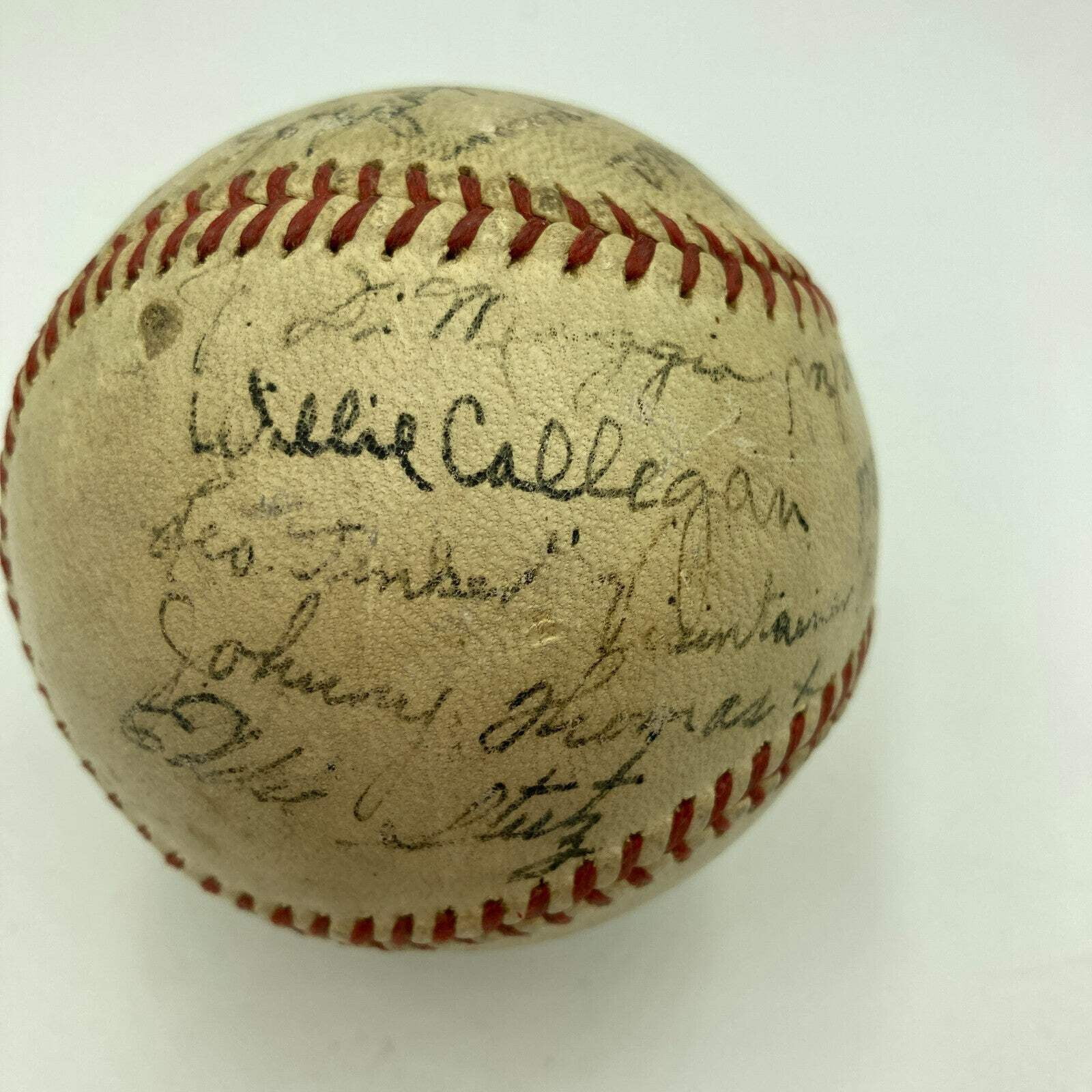 Joe Dimaggio Pre Rookie 1935 San Francisco Seals Team Signed Baseball ...