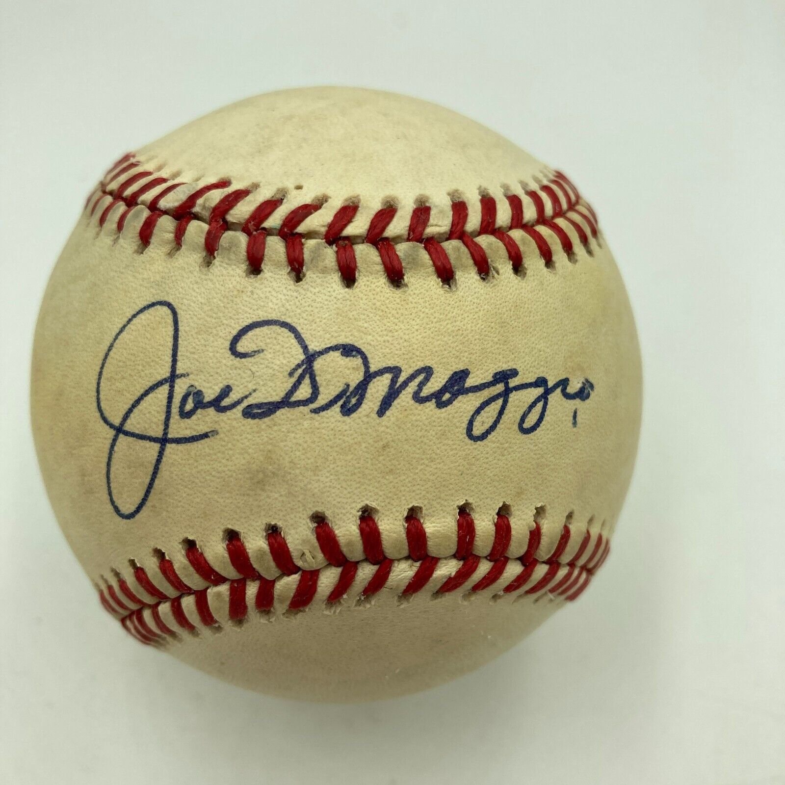 Joe Dimaggio Signed Official American League Baseball JSA Sticker Bold ...