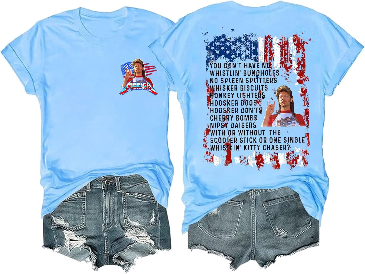 Joe Dirt 4th of July Shirt, Joe Dirt Merica July 4th T-Shirt, Joe Dirt Independence Day Tee ...