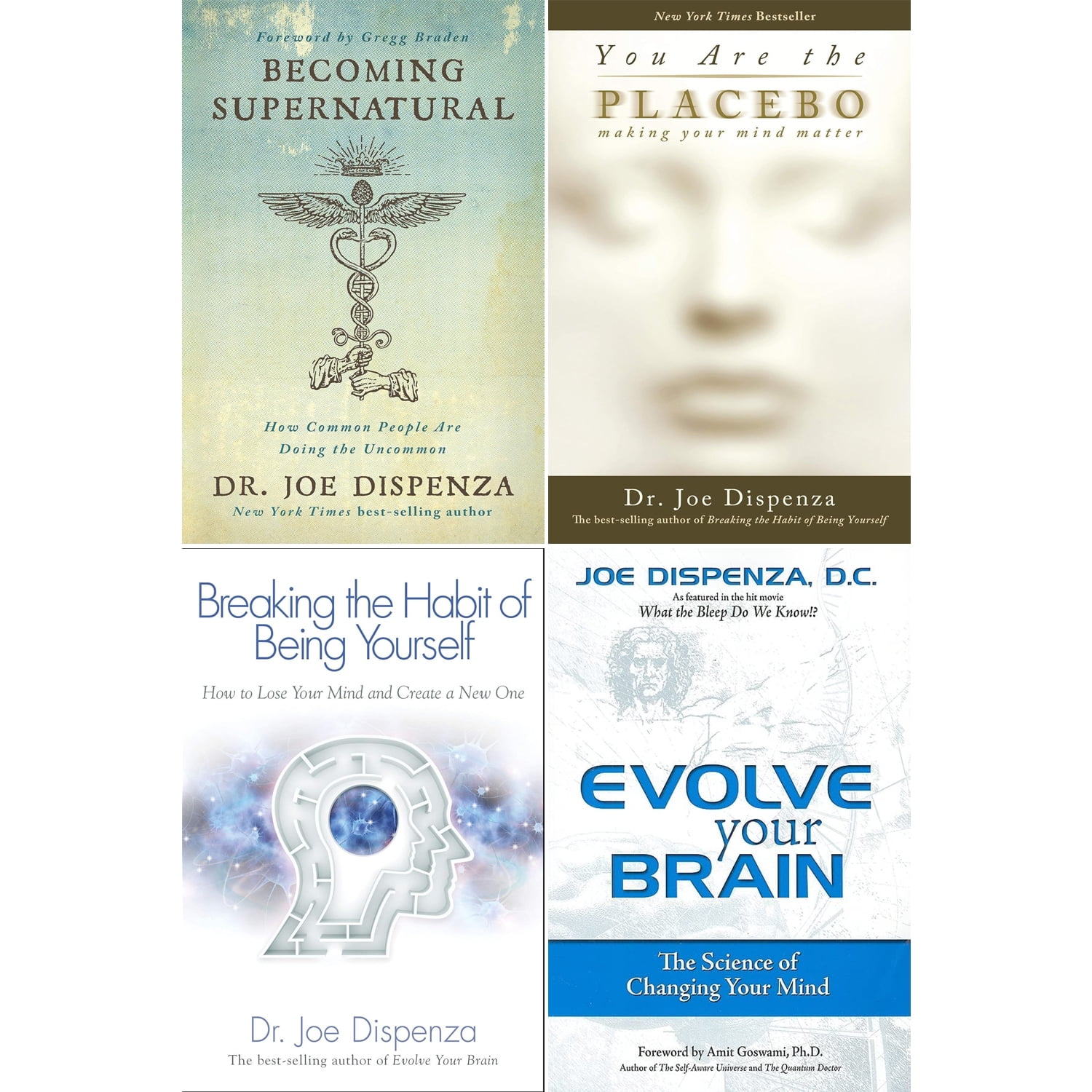 Joe Dispenza 4 Books Collection Set (Becoming Supernatural, You Are The ...