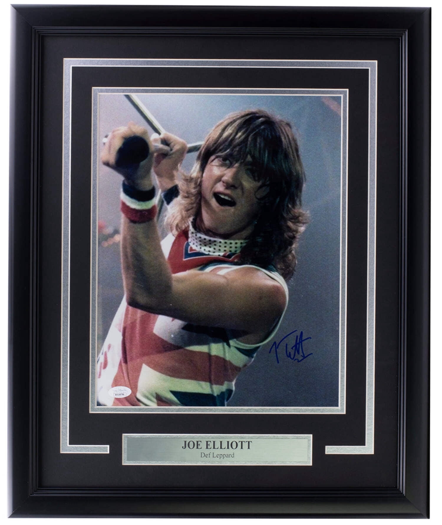 Joe Elliott Signed Framed 11x14 Young Def Leppard Photo JSA ITP ...