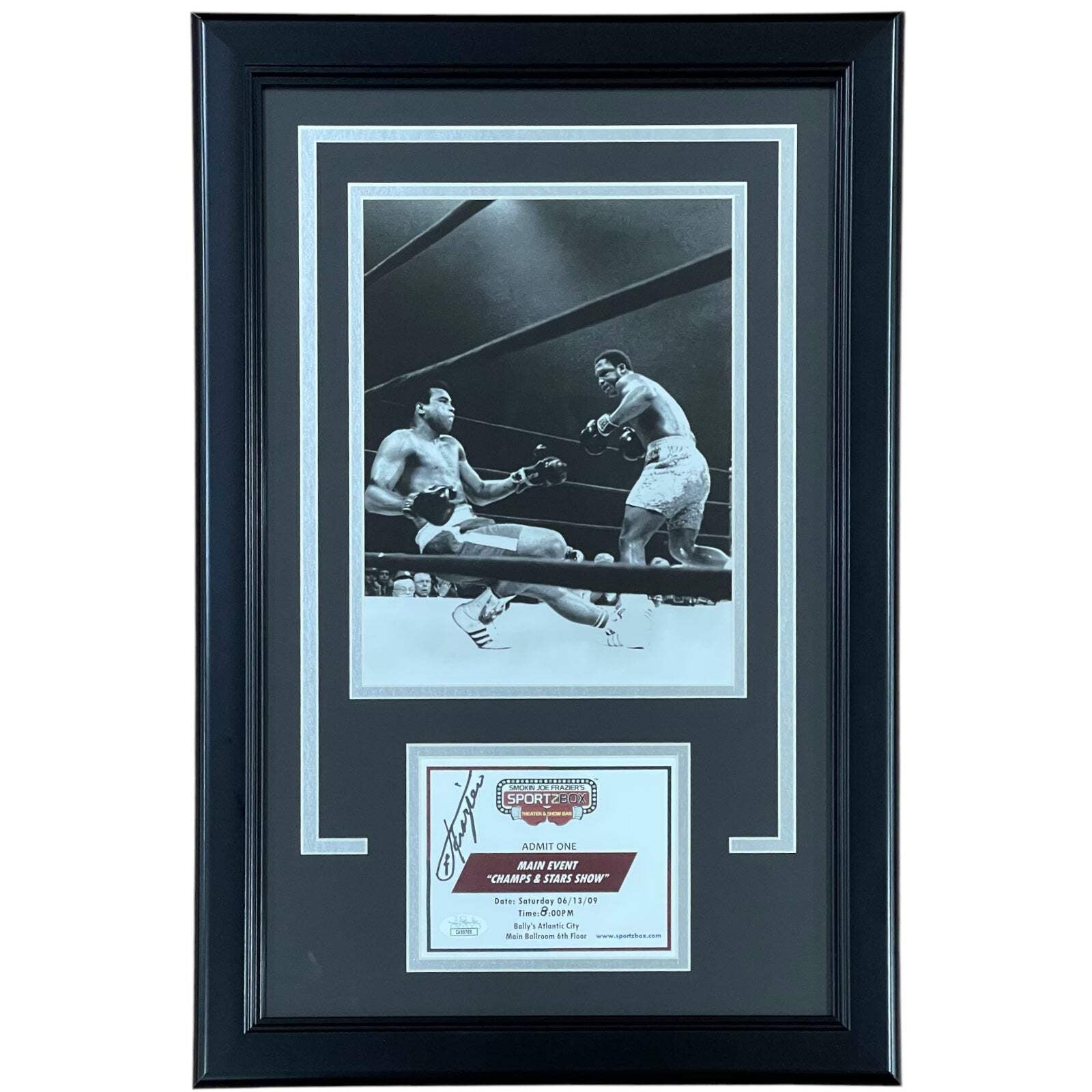 Joe Frazier Autographed Boxing Framed 8x10 Photo "Signature Series ...