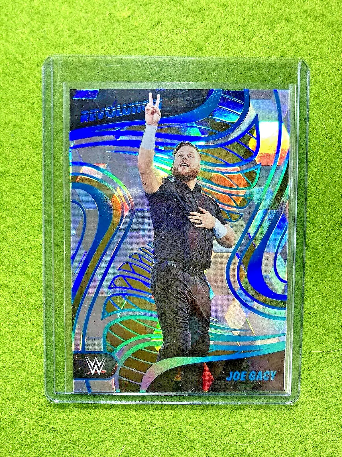 Joe Gacy WWE REVOLUTION SILVER PRIZM # /49 CUBIC CARD 2023 WWE JOE GACY ...