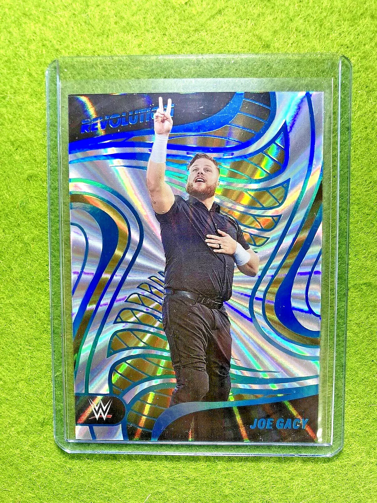 Joe Gacy WWE REVOLUTION SILVER PRIZM # 99/99 SUNBURST CARD 2023 WWE JOE ...