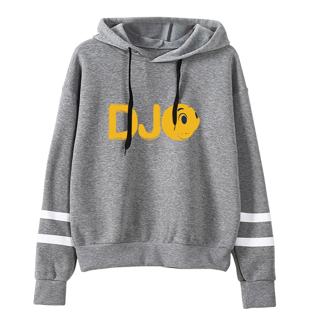 Joe Keery merch Djo logo hooded drawstring pocketless sweatshirt men ...