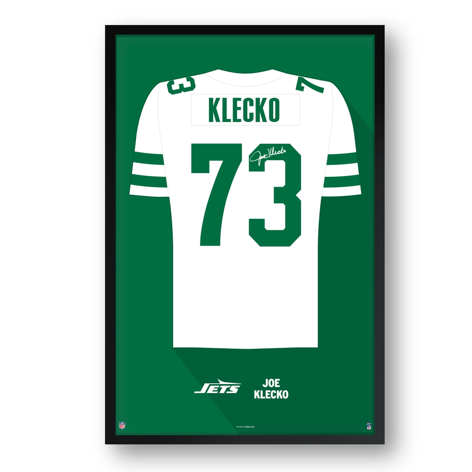 Joe Klecko New York Jets Framed 27" x 39" Retired Jersey Art Print ...
