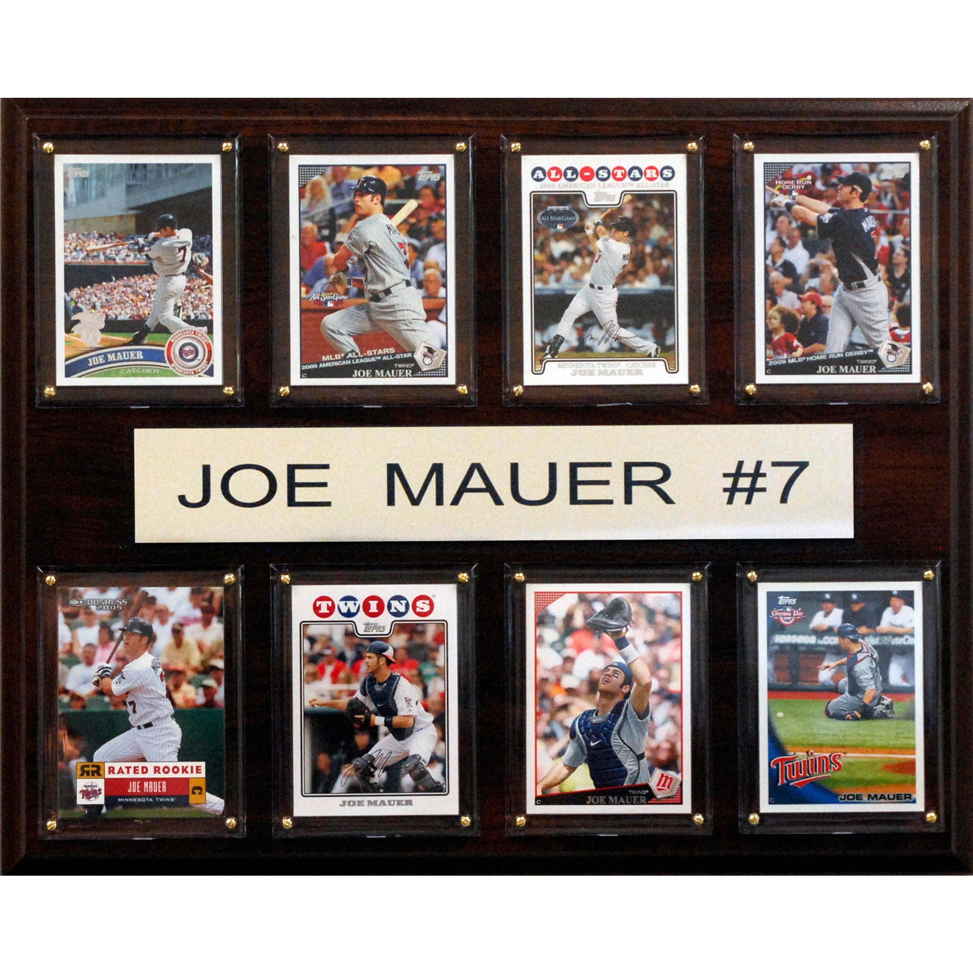 Joe Mauer Minnesota Twins 12'' x 15'' Plaque - Walmart.com