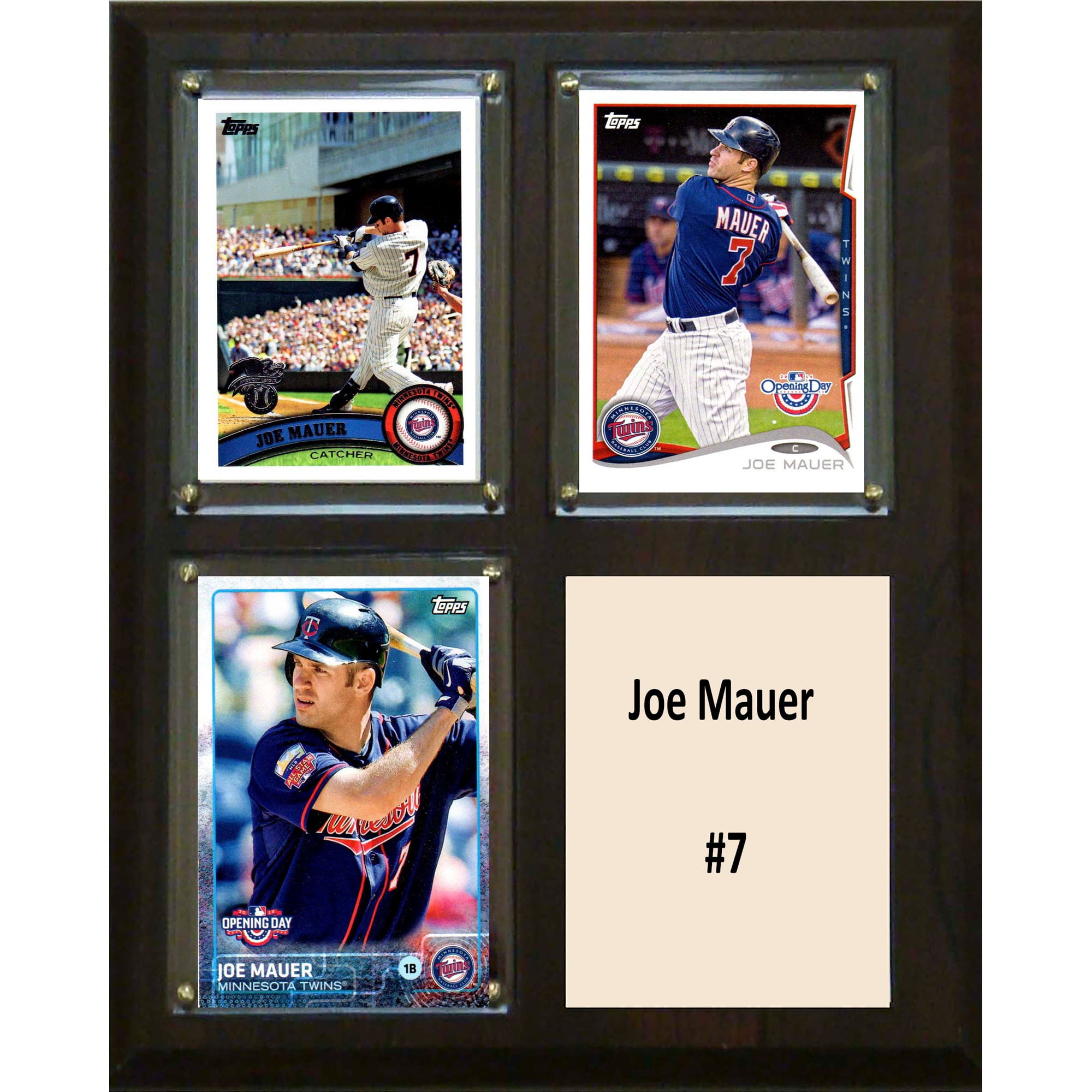 Joe Mauer Minnesota Twins 8'' x 10'' Plaque - Walmart.com