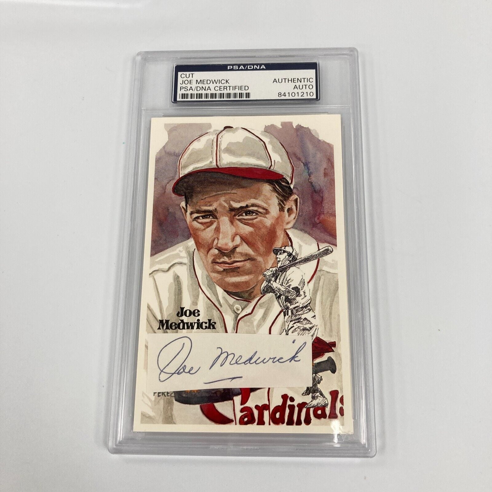 Joe Medwick Signed Hall Of Fame Perez Steele Postcard Cut Signature PSA ...