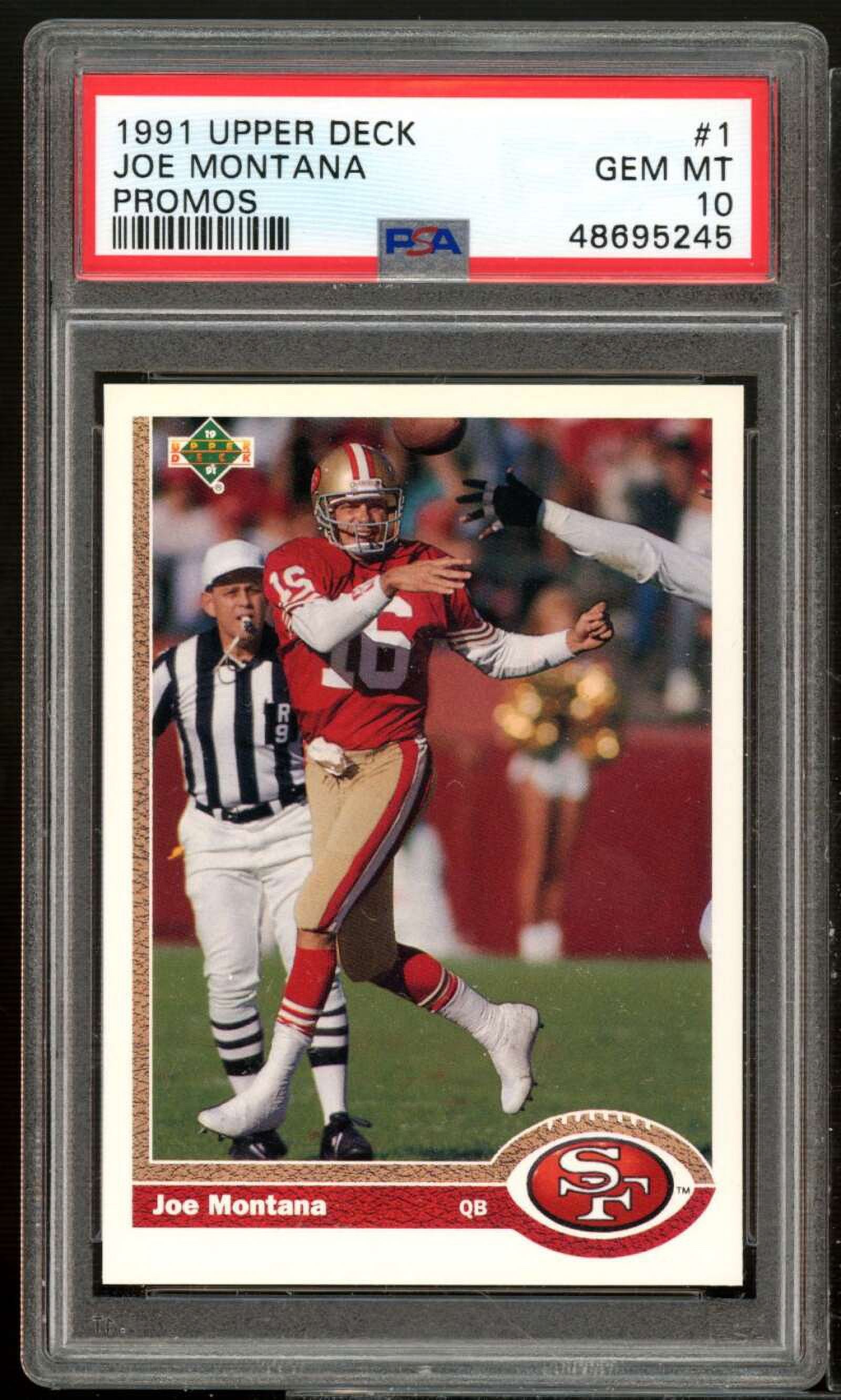 Joe Montana Card 1991 Upper Deck Promos #1 PSA 10 - Walmart.com